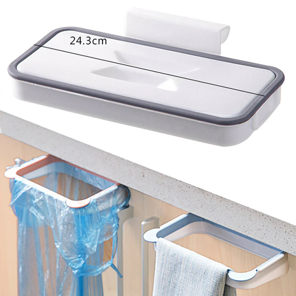 Over Door Trash Bag Holder with Lid - Our MarketPlace